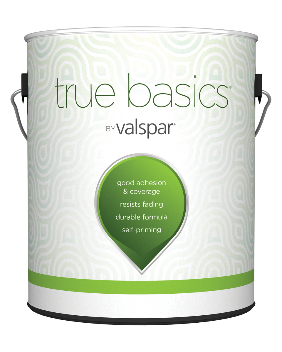 Valspar True Basics 1 Gal Exterior Semi-Gloss Clear Base Paint & Primer ...