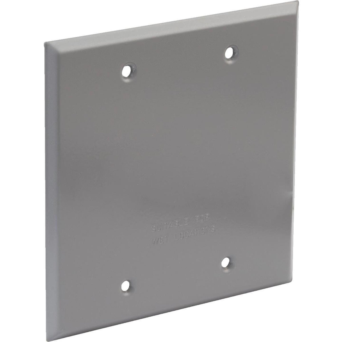 Bell 2-Gang Rectangular Aluminum Gray Blank Weatherproof Outdoor Box ...